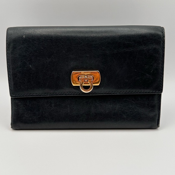 Salvatore Ferragamo | Bags | Salvatore Ferragamo Leather Wallet | Poshmark